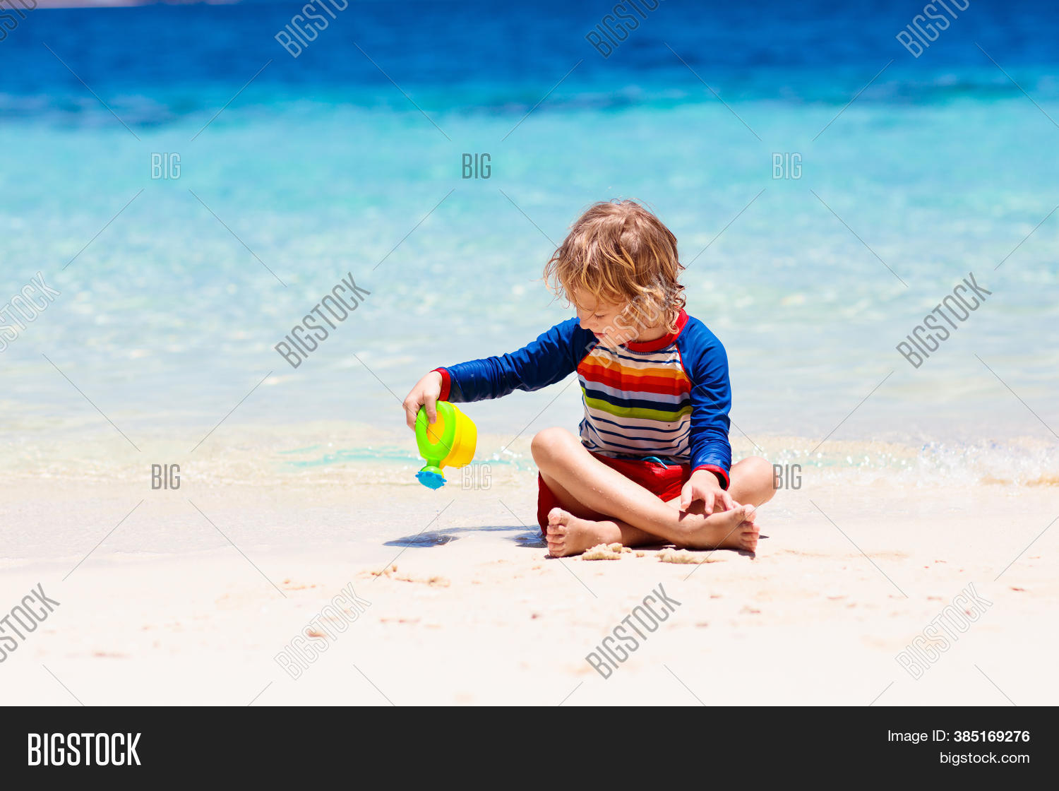 Kids Playing On Beach Image & Photo (Free Trial) | Bigstock