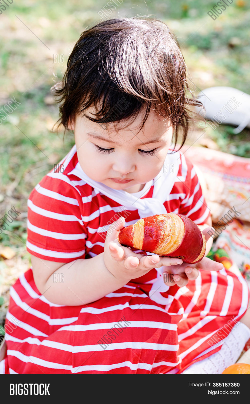 Cute Little Baby Red Image & Photo (Free Trial) | Bigstock