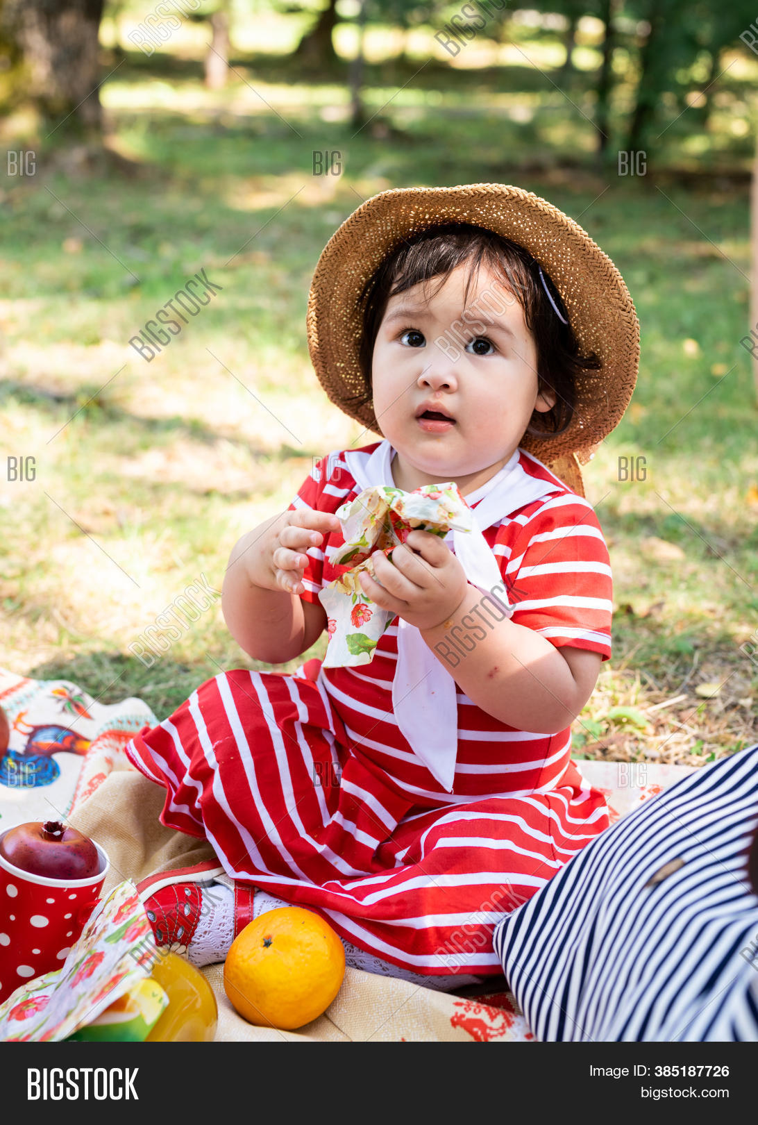 Cute Little Baby Red Image & Photo (Free Trial) | Bigstock