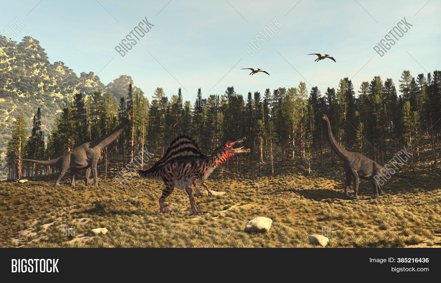 Dinosaurus Jungle . Image & Photo (Free Trial) | Bigstock