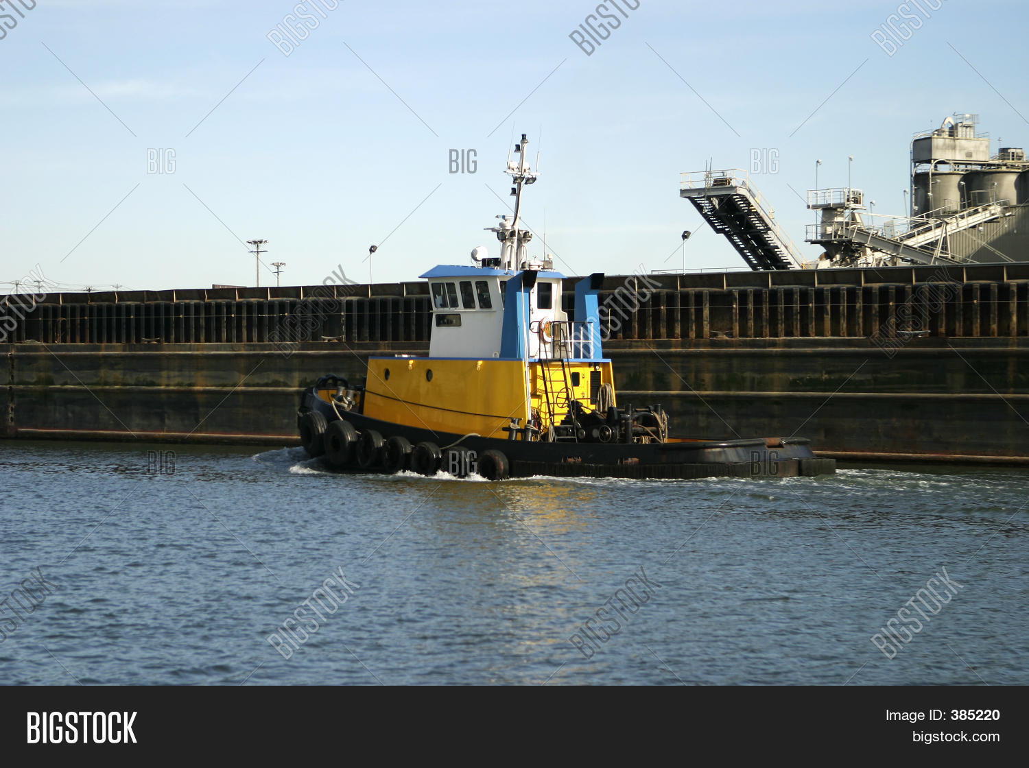 Yellow Tugboat Image & Photo (Free Trial) | Bigstock