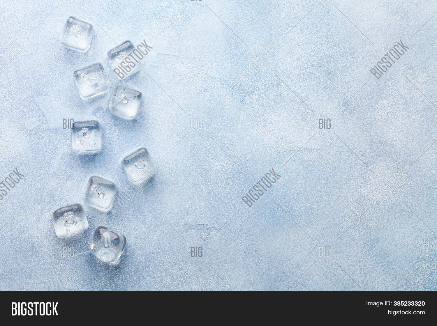 Ice Cubes Water Drops Image & Photo (Free Trial) | Bigstock