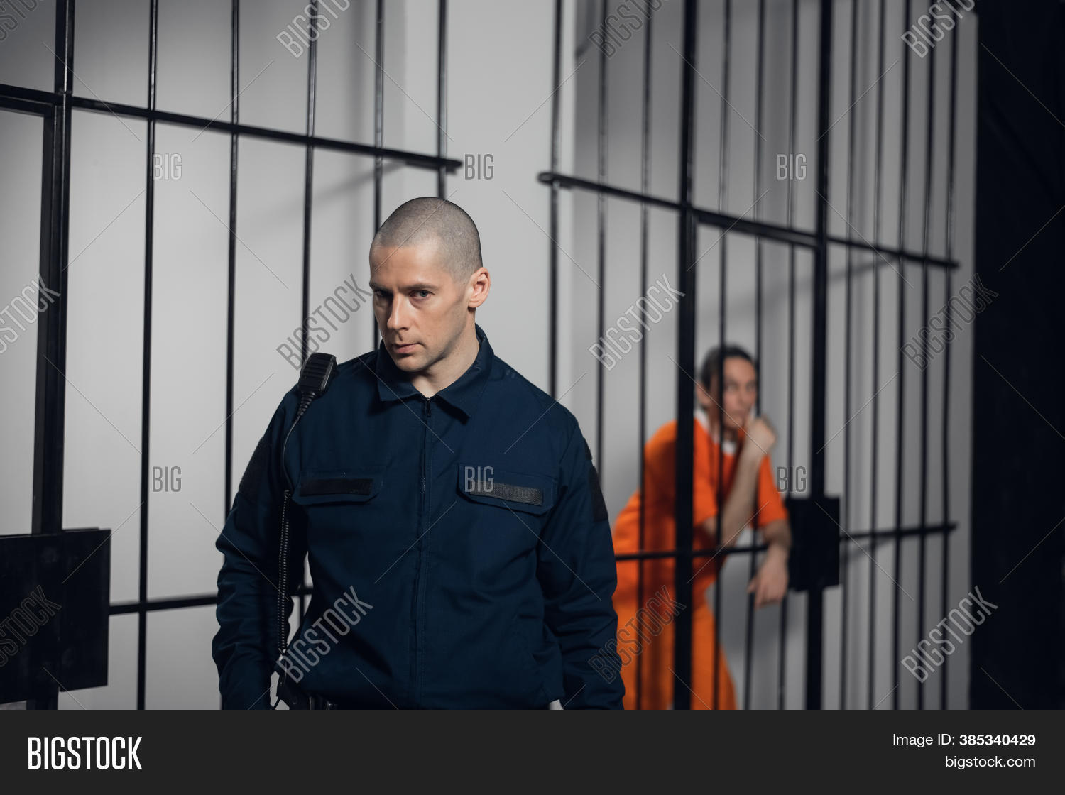 Strict Prison Guard Image & Photo (Free Trial) | Bigstock