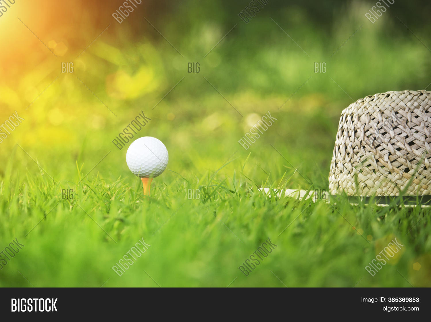 Golf Ball On Tee Image & Photo (Free Trial) | Bigstock