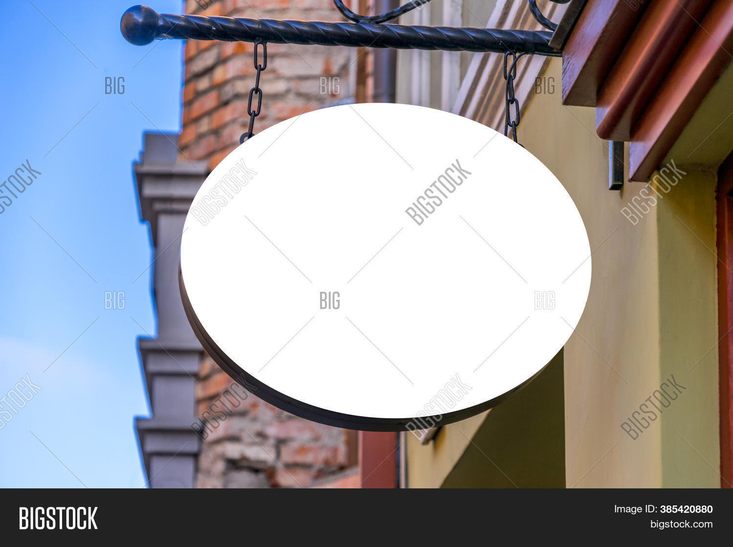 Mock Sign. Blank White Image & Photo (Free Trial) | Bigstock