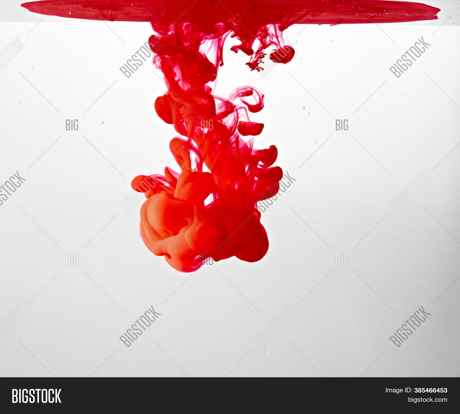Closeup Red Ink Water Image & Photo (Free Trial) | Bigstock