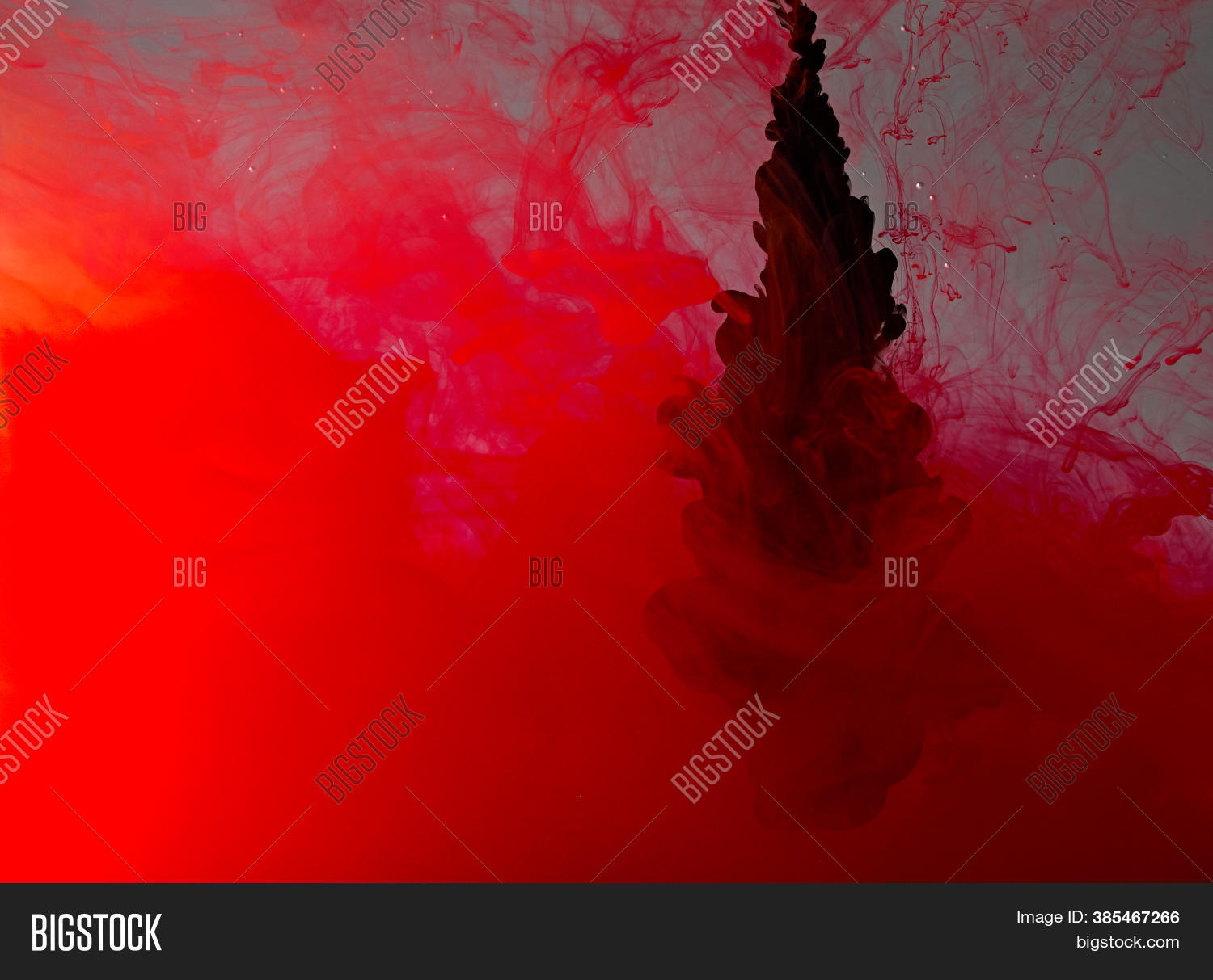 Closeup Red Black Ink Image & Photo (Free Trial) | Bigstock