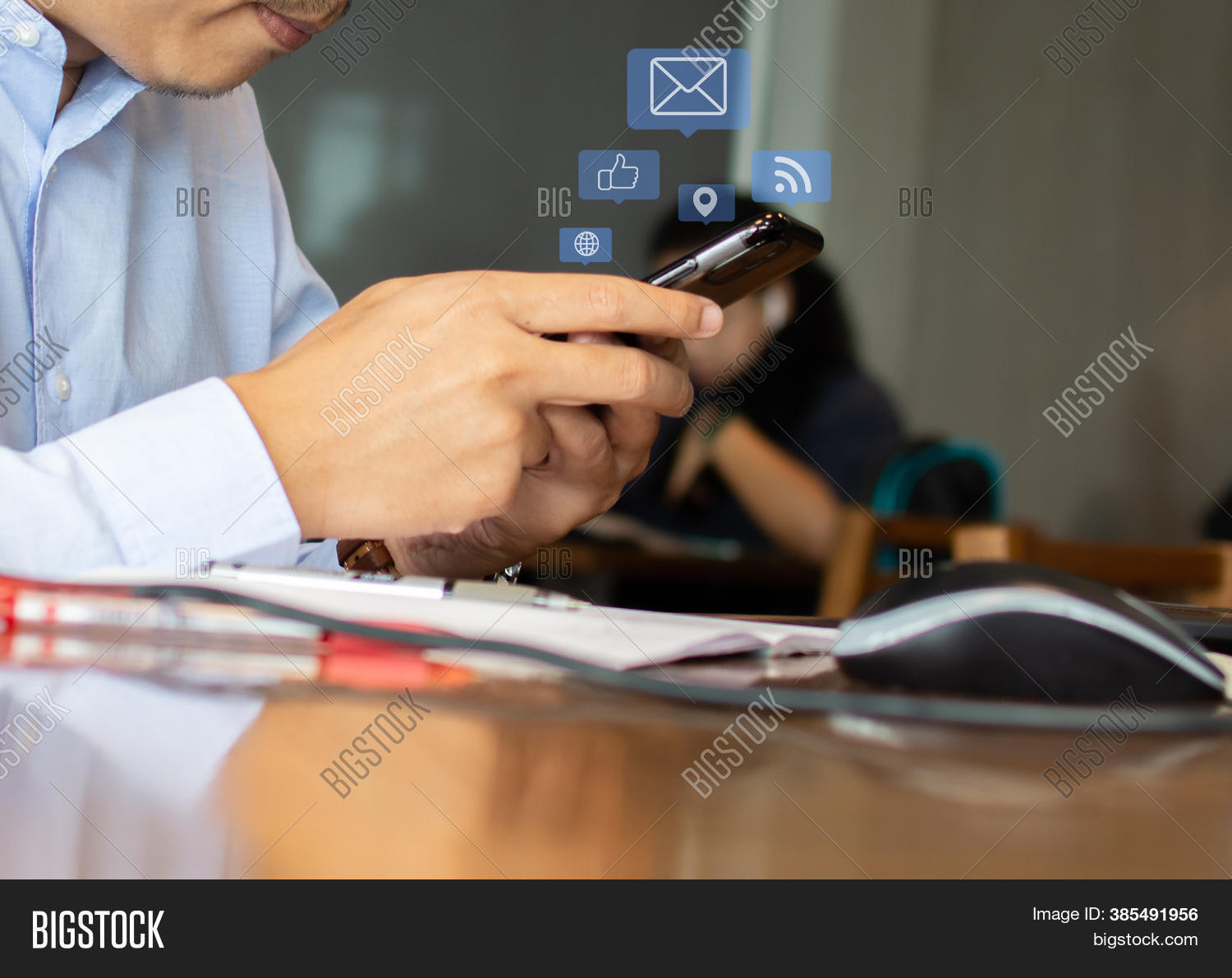 Young Man Phone Hand: Image & Photo (Free Trial) | Bigstock