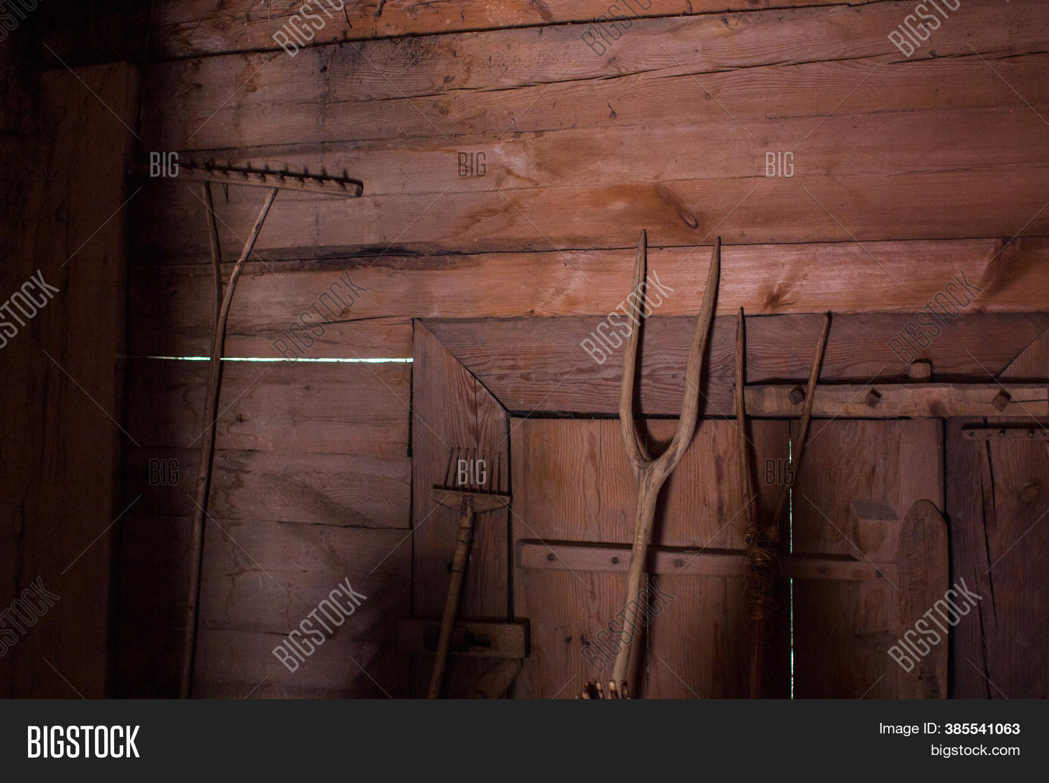 Old Wooden Pitchfork Image & Photo (Free Trial) | Bigstock