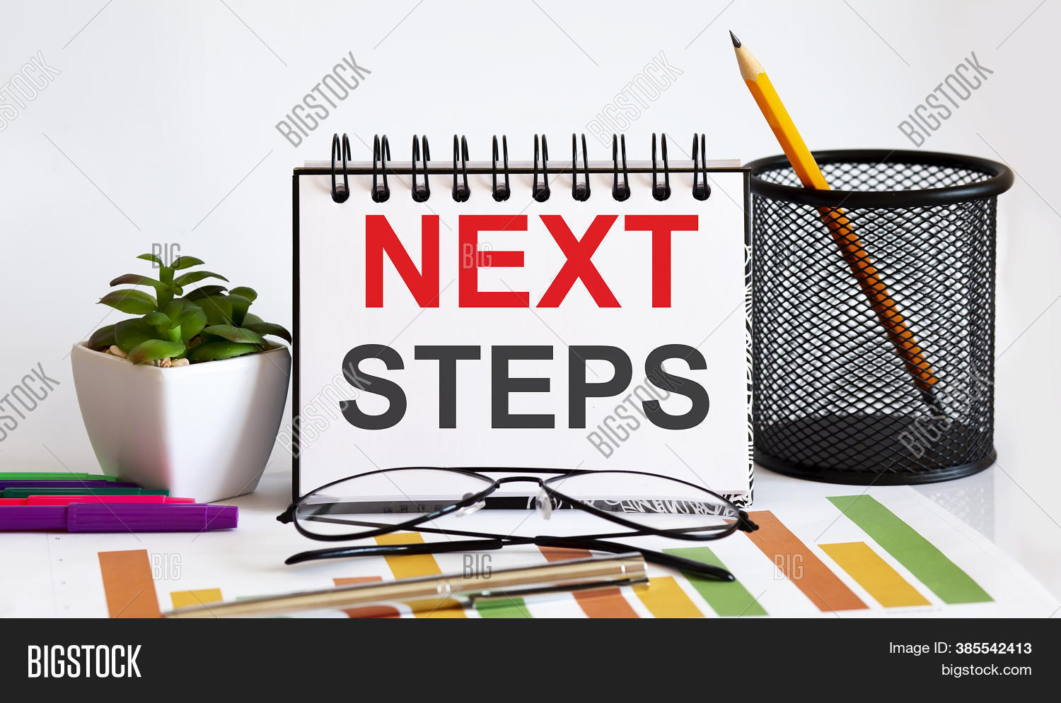 Next Steps Word Image & Photo (Free Trial) | Bigstock