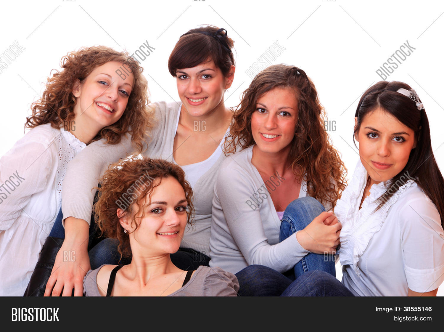 Group Happy Pretty Image & Photo (Free Trial) | Bigstock
