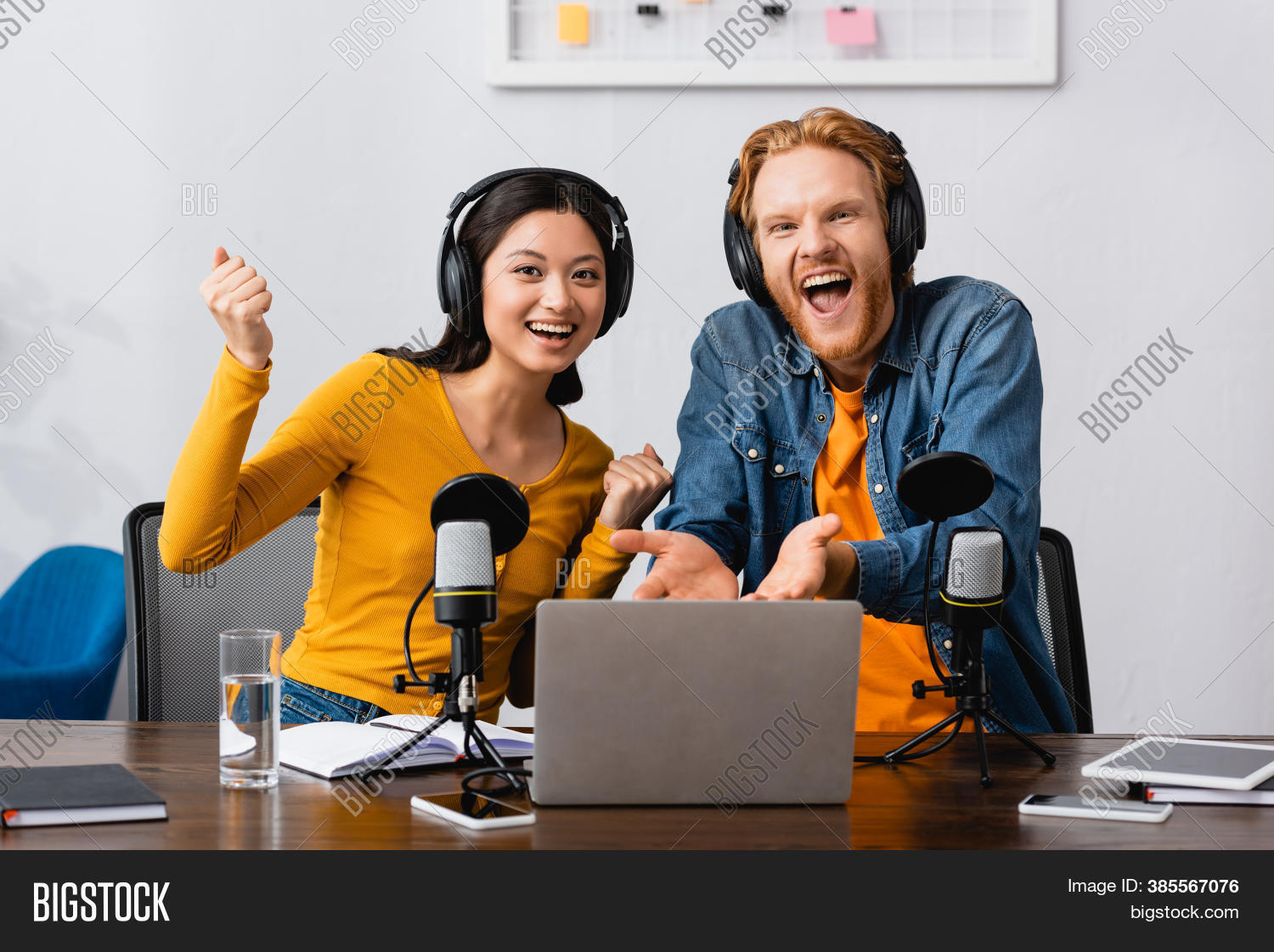 Excited Broadcaster Image & Photo (Free Trial) | Bigstock