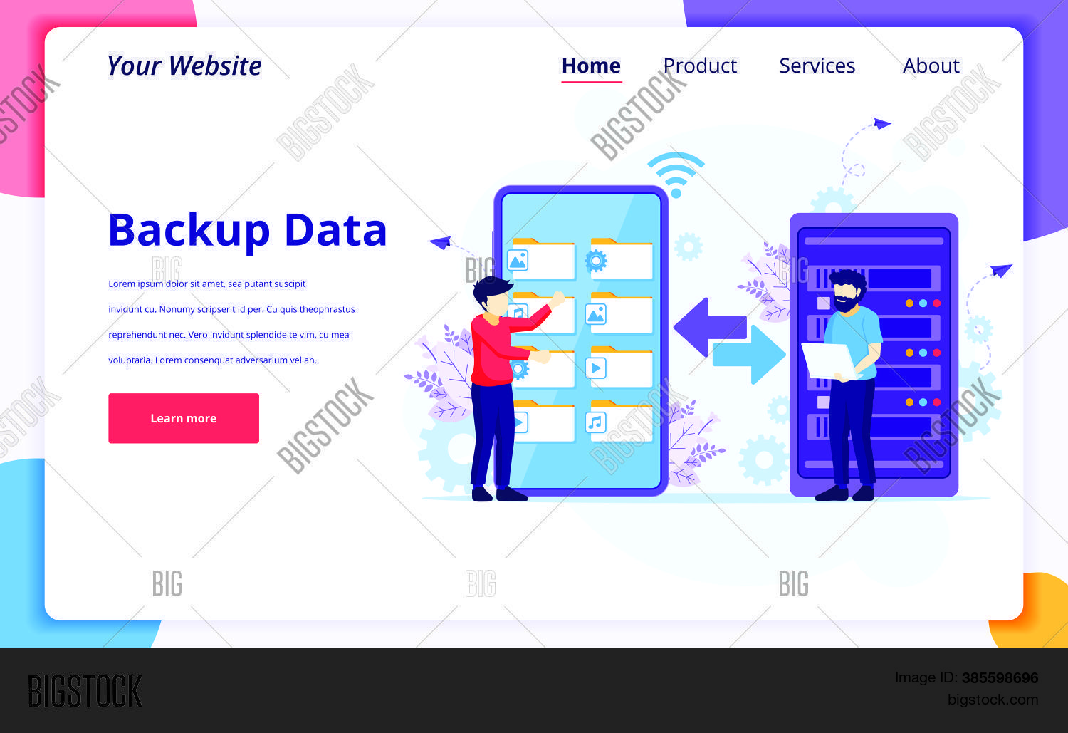 Backup Data Concept, Vector & Photo (Free Trial) | Bigstock