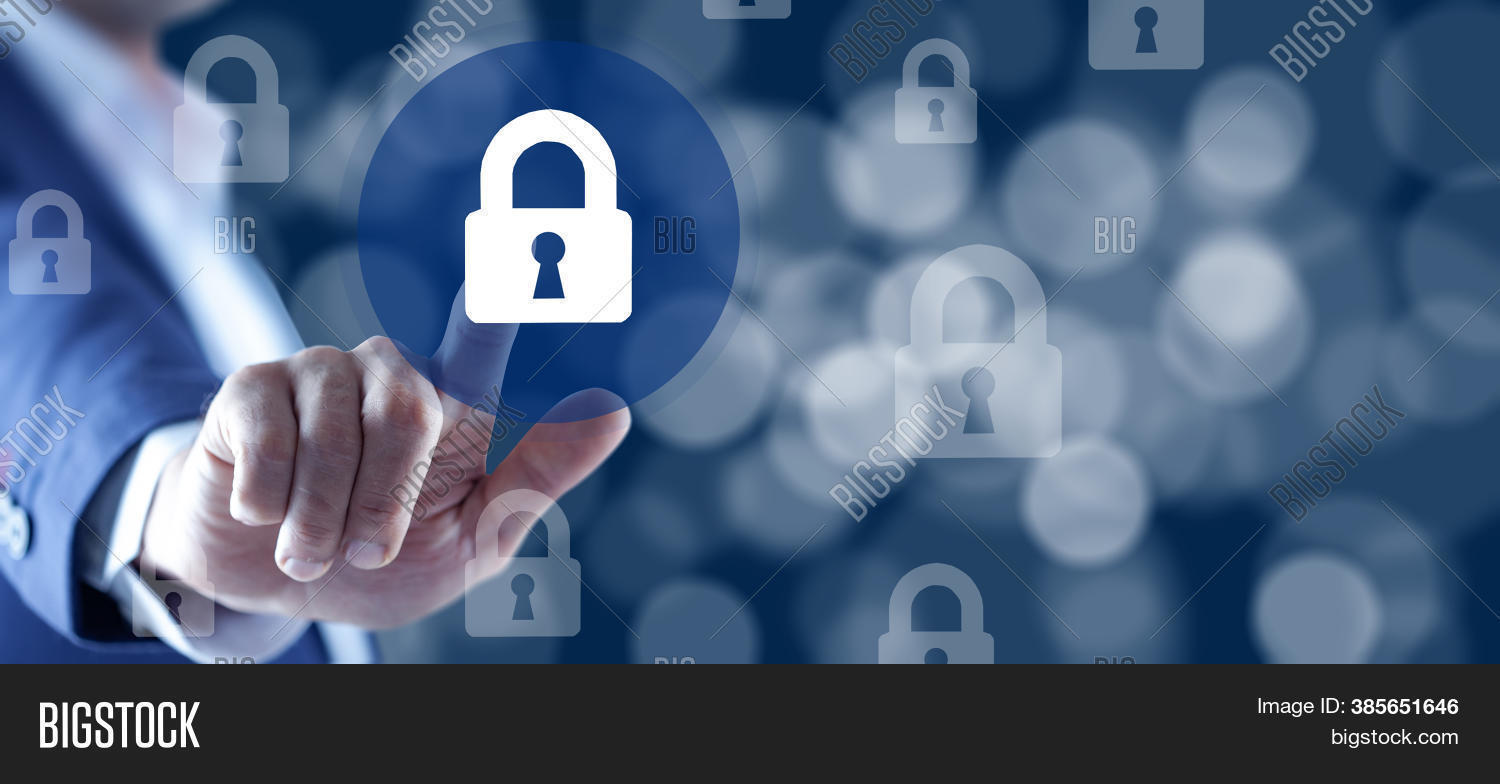 Man Touching Lock Image & Photo (Free Trial) | Bigstock