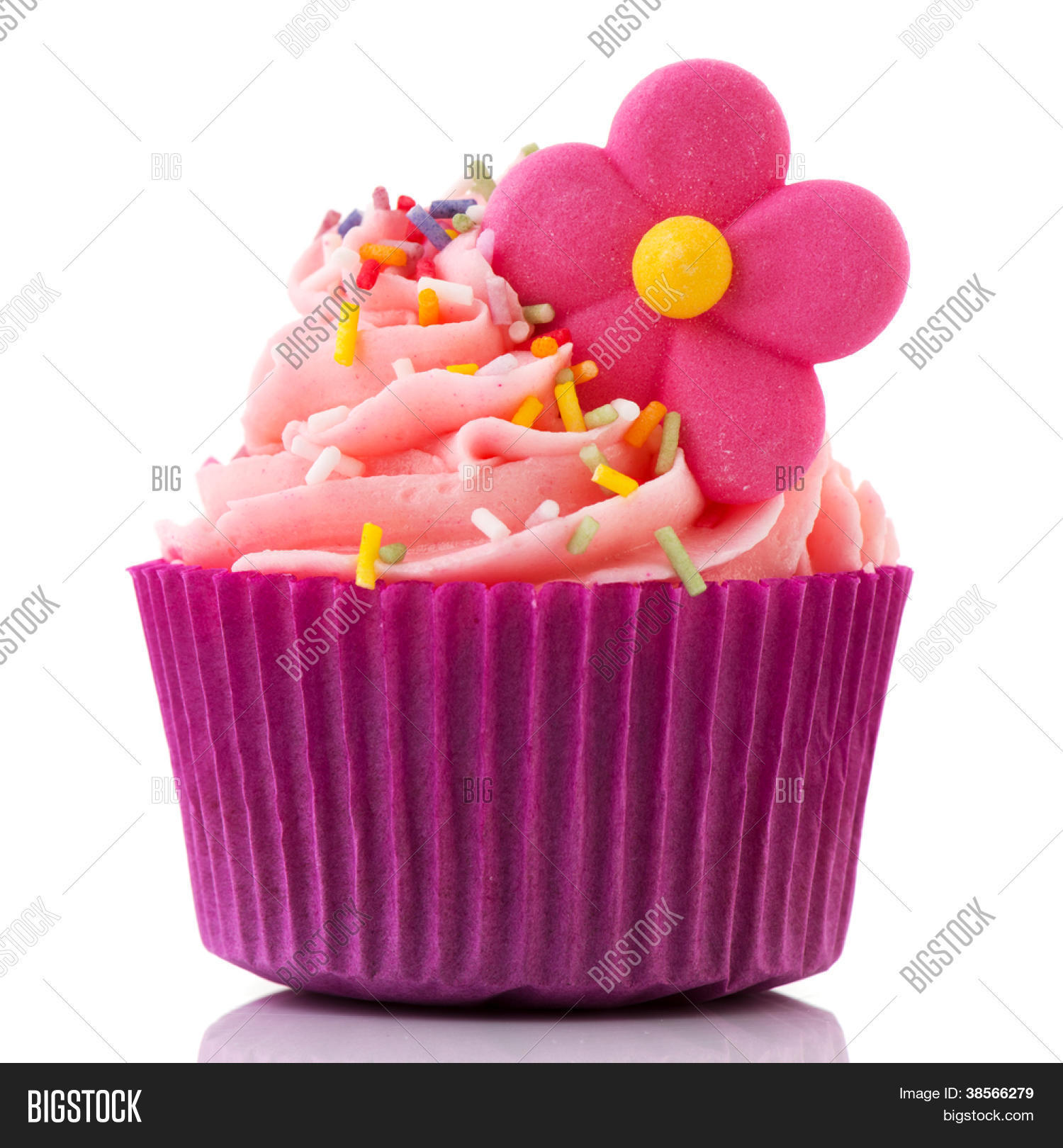 Single Cupcake Purple Image & Photo (Free Trial) | Bigstock