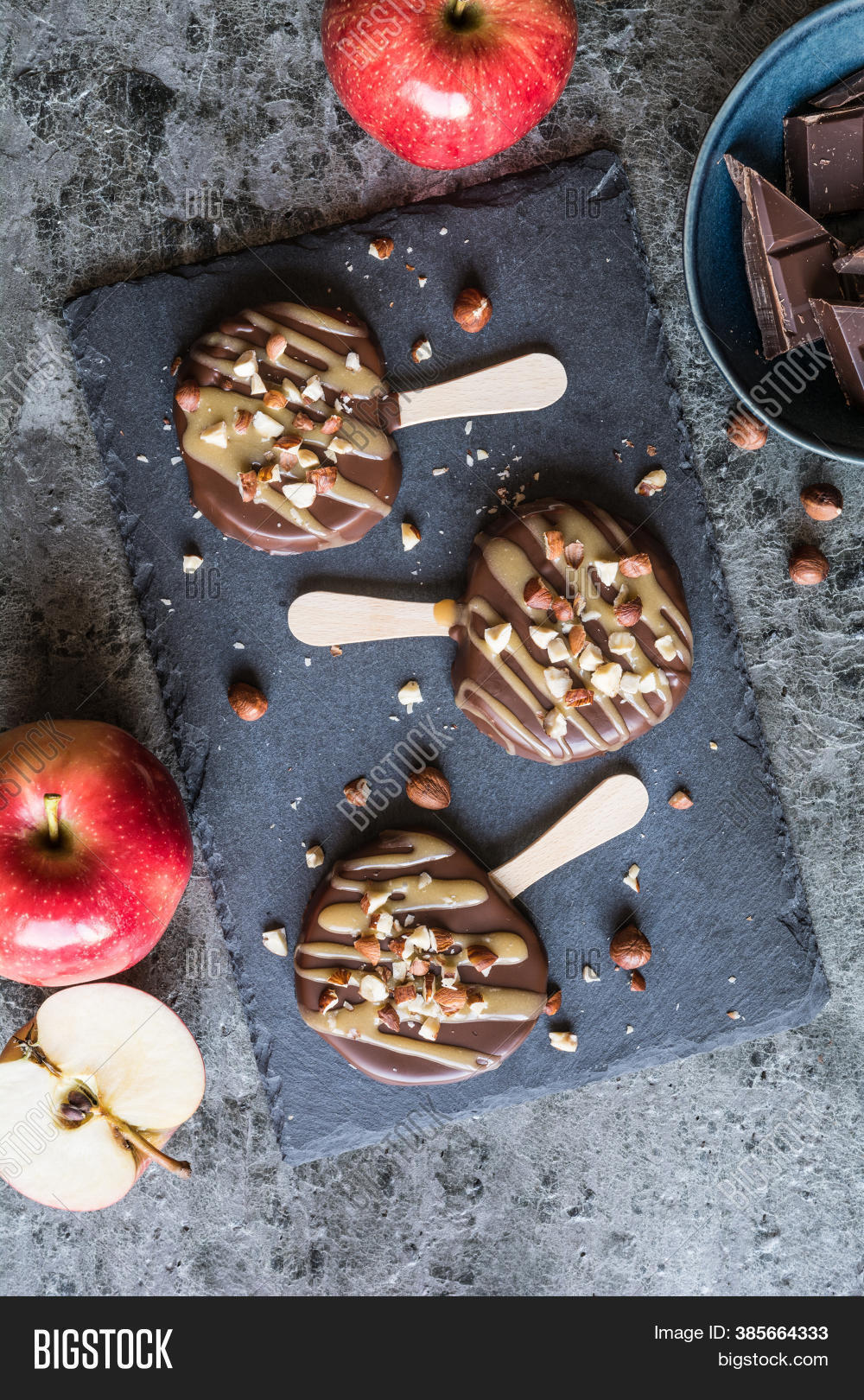 Apple Popsicle Dipped Image & Photo (Free Trial) | Bigstock