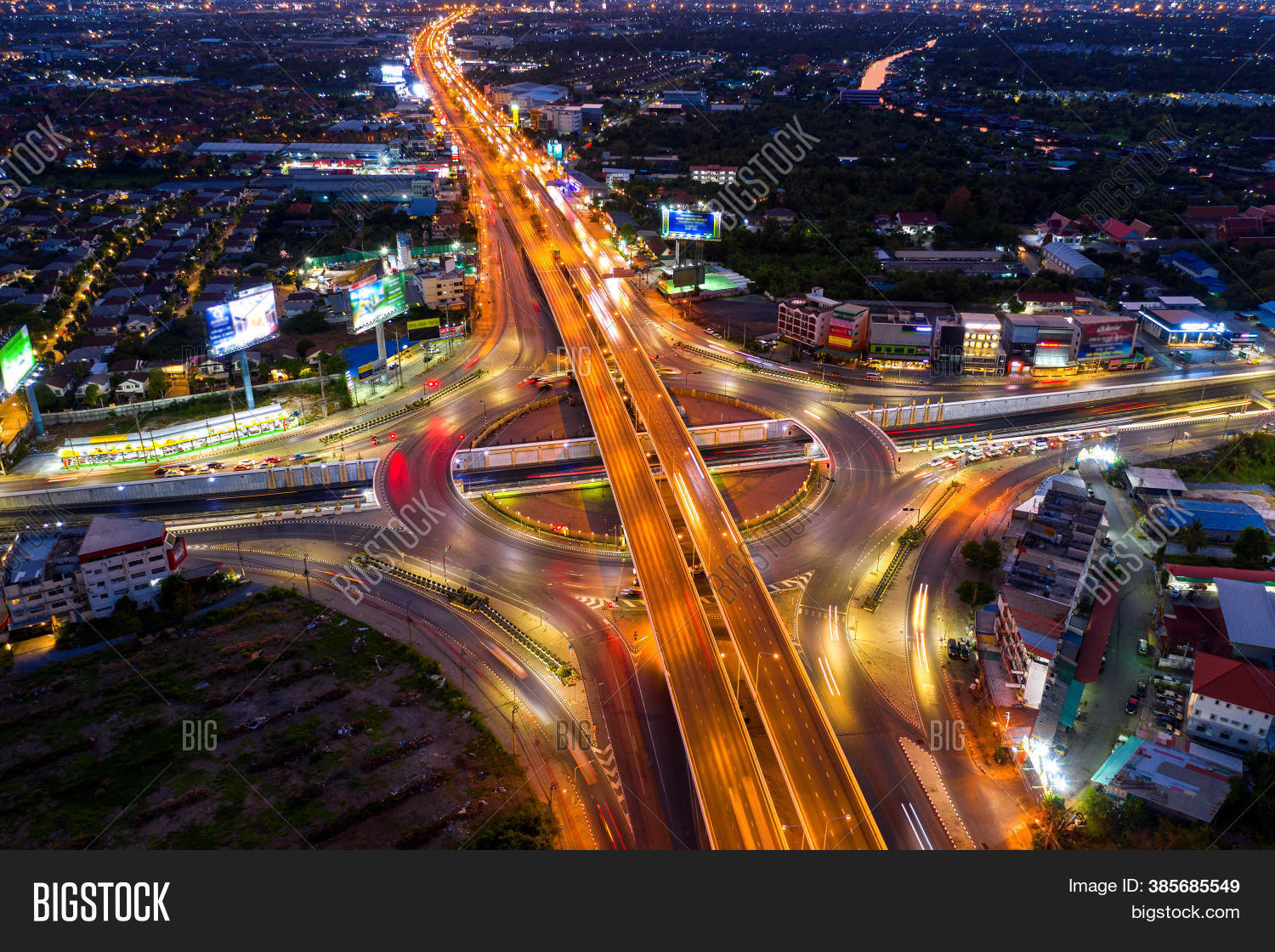 Aerial View Traffic Image & Photo (Free Trial) | Bigstock