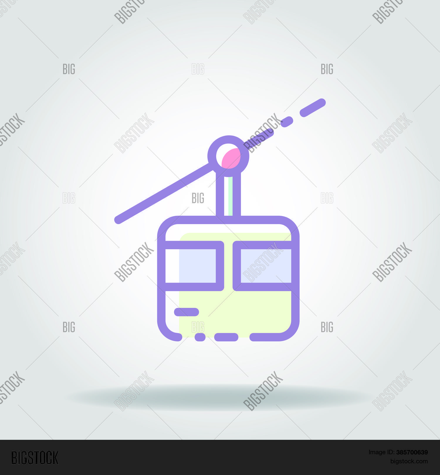 Cable Car Icon Logo Vector & Photo (Free Trial) | Bigstock