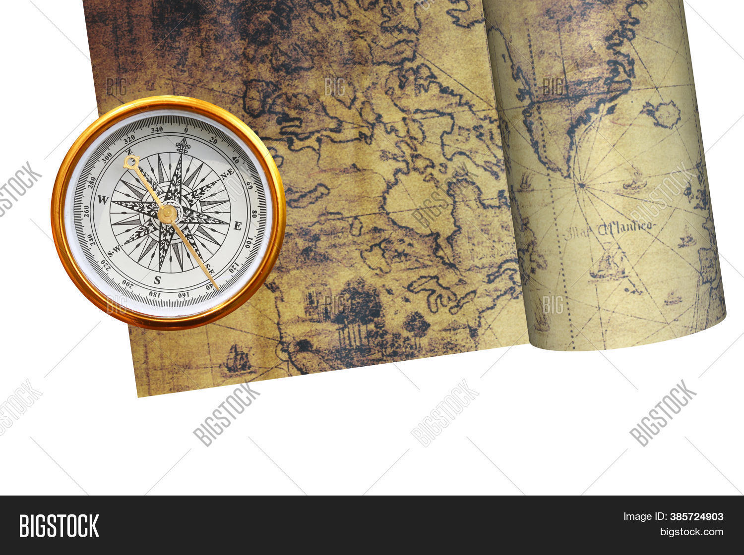 Classic Round Compass Image & Photo (Free Trial) | Bigstock