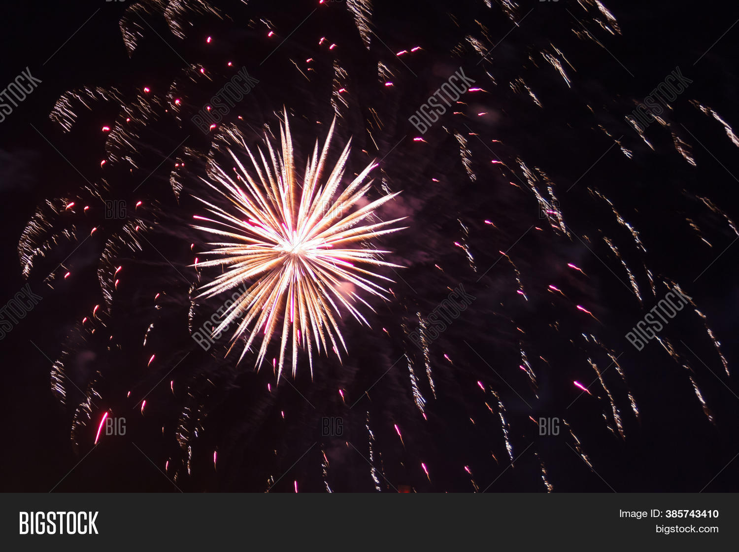Shine Fireworks Red Image & Photo (Free Trial) | Bigstock