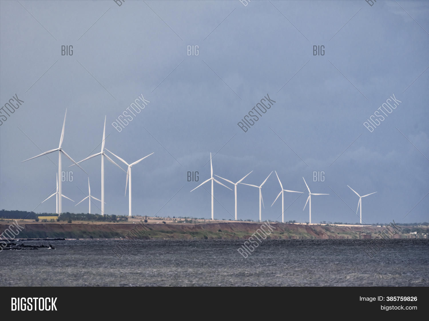Wind Wheels Sea On Image & Photo (Free Trial) | Bigstock