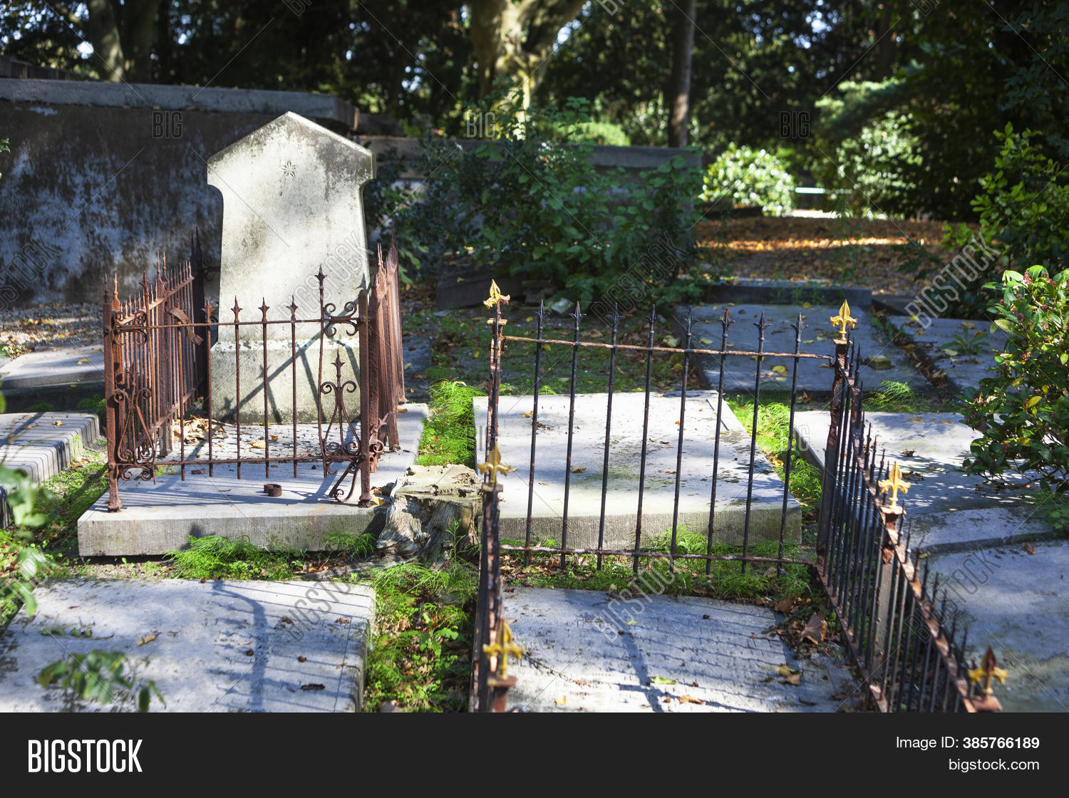 Tombstones Old Rusty Image & Photo (Free Trial) | Bigstock