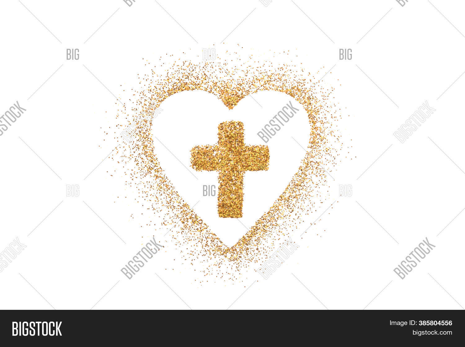 Heart Shape Cross On Image & Photo (Free Trial) | Bigstock