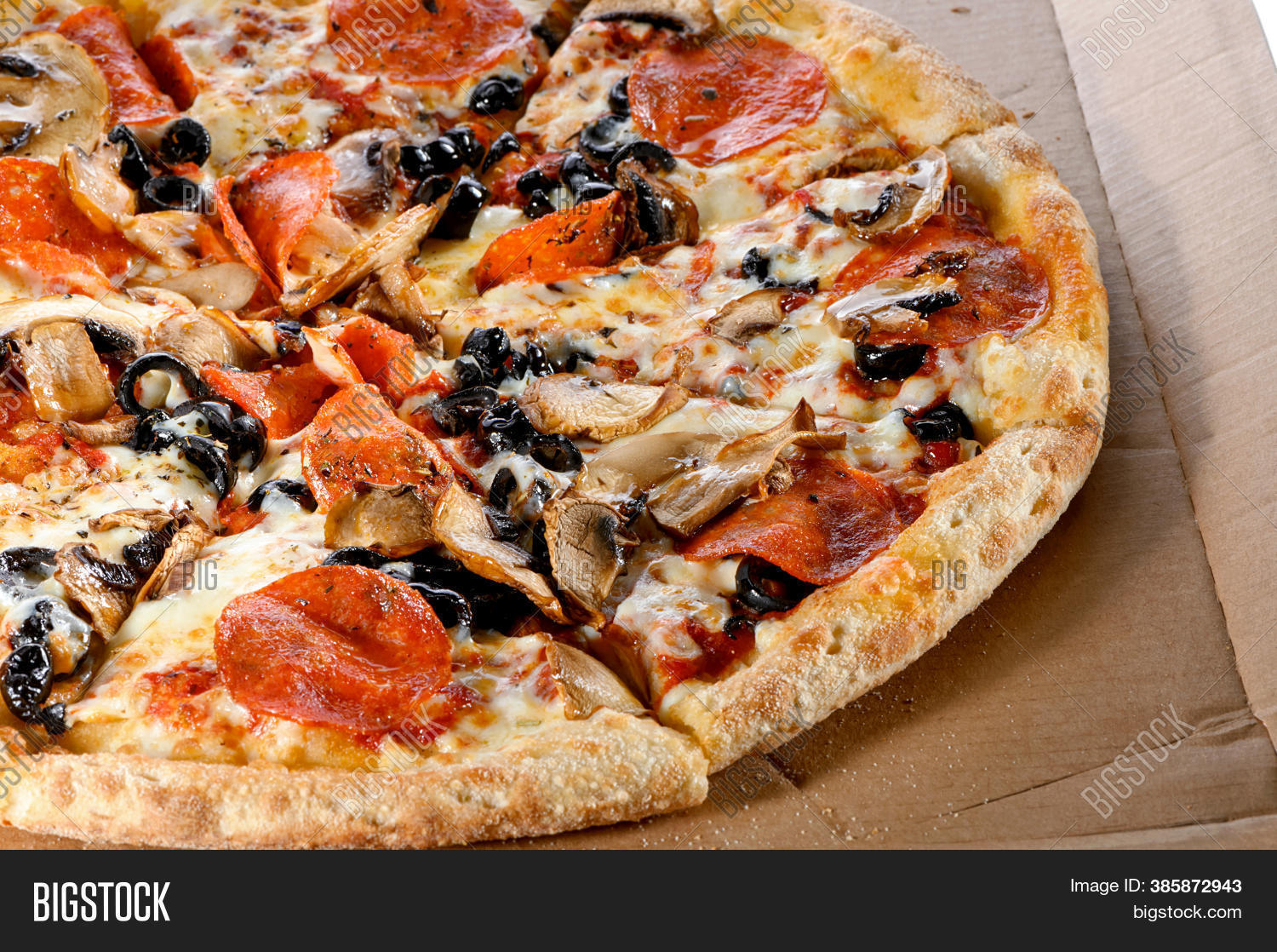Whole Pizza Cut Into Image & Photo (Free Trial) | Bigstock