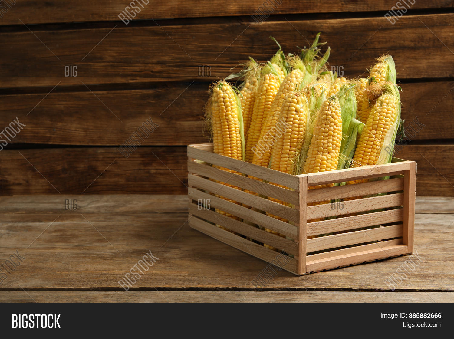Crate Sweet Corn Cobs Image & Photo (Free Trial) | Bigstock