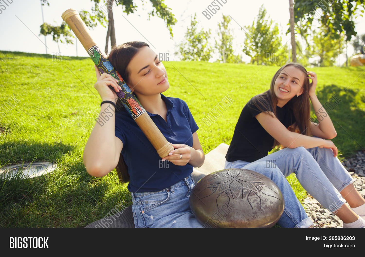Two Girls, Musicians, Image & Photo (Free Trial) | Bigstock