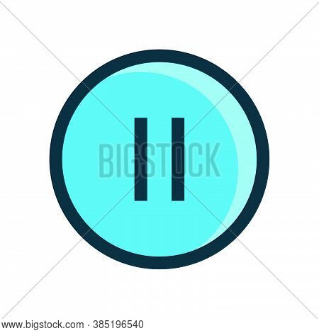 Stop Button Symbol Vector & Photo (Free Trial) | Bigstock
