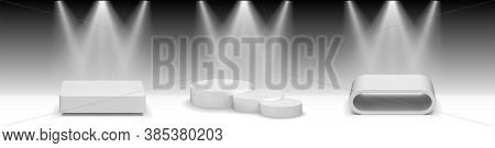 Realistic Podiums Set Vector & Photo (Free Trial) | Bigstock