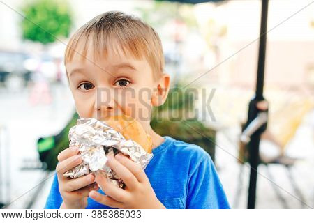 Cute Child Eating Fast Image & Photo (Free Trial) | Bigstock
