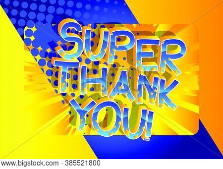 Super Thank You Comic Vector & Photo (Free Trial) | Bigstock