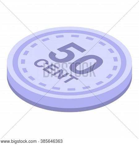 50 Cent Token Icon. Vector & Photo (Free Trial) | Bigstock