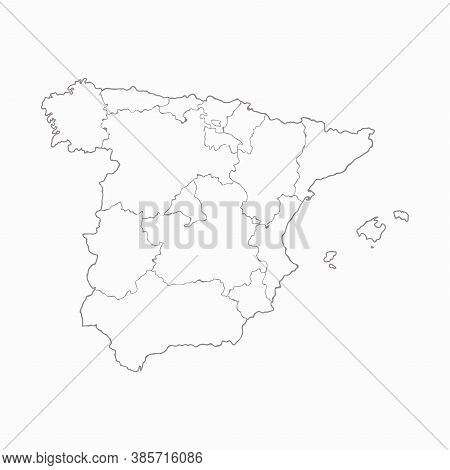 Hand Drawn Map Spain Vector & Photo (Free Trial) | Bigstock