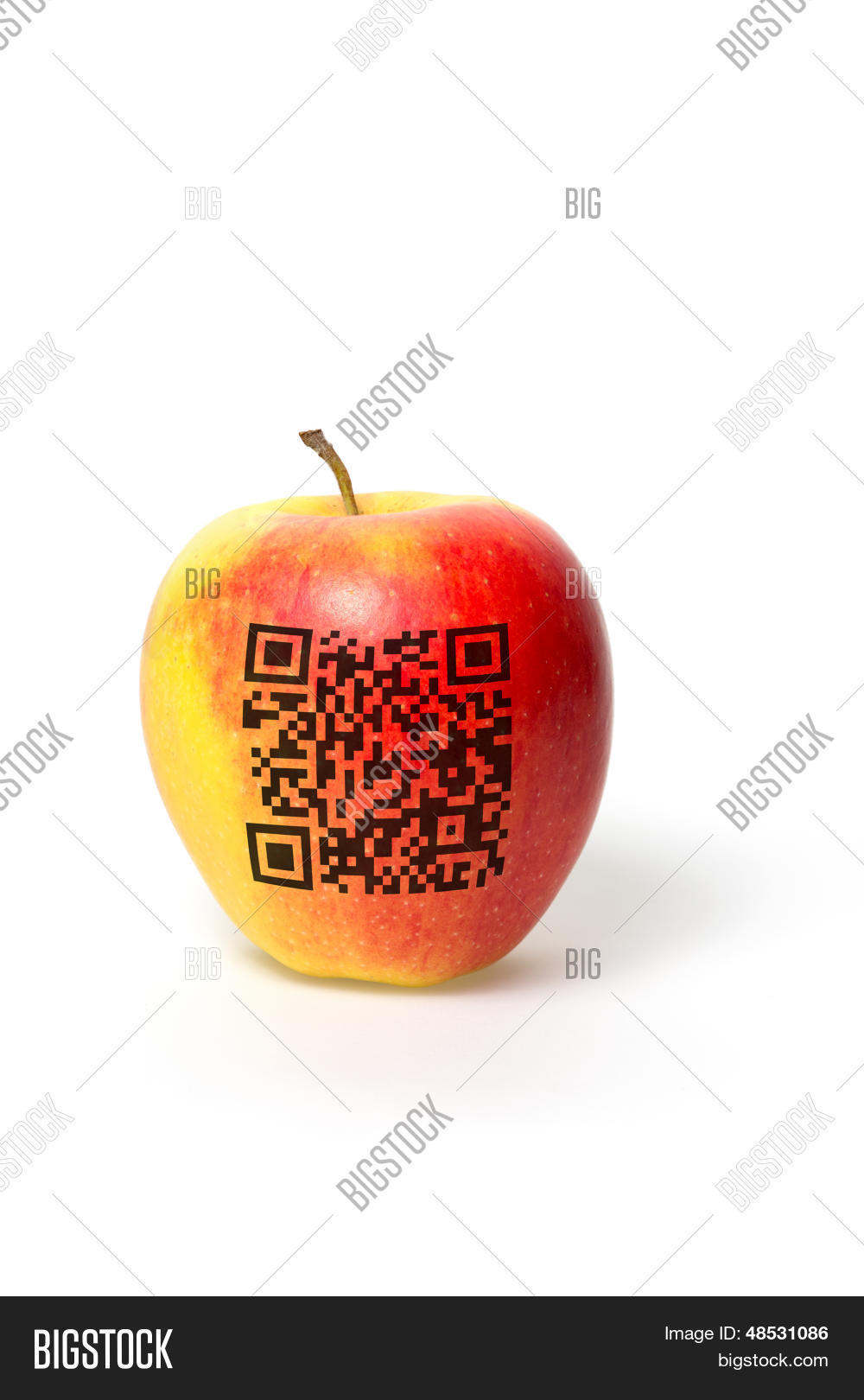 Apple Qr Code On White Image & Photo (Free Trial) | Bigstock