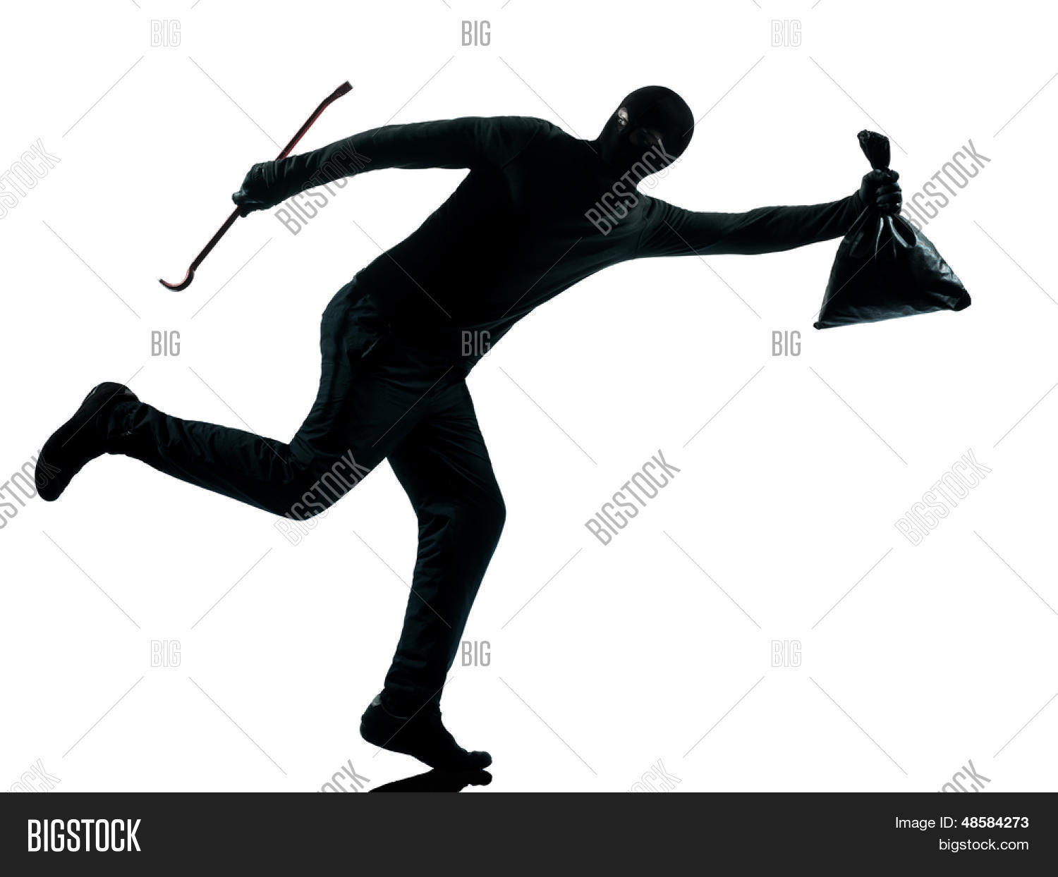 Thief Criminal Running Image & Photo (Free Trial) | Bigstock
