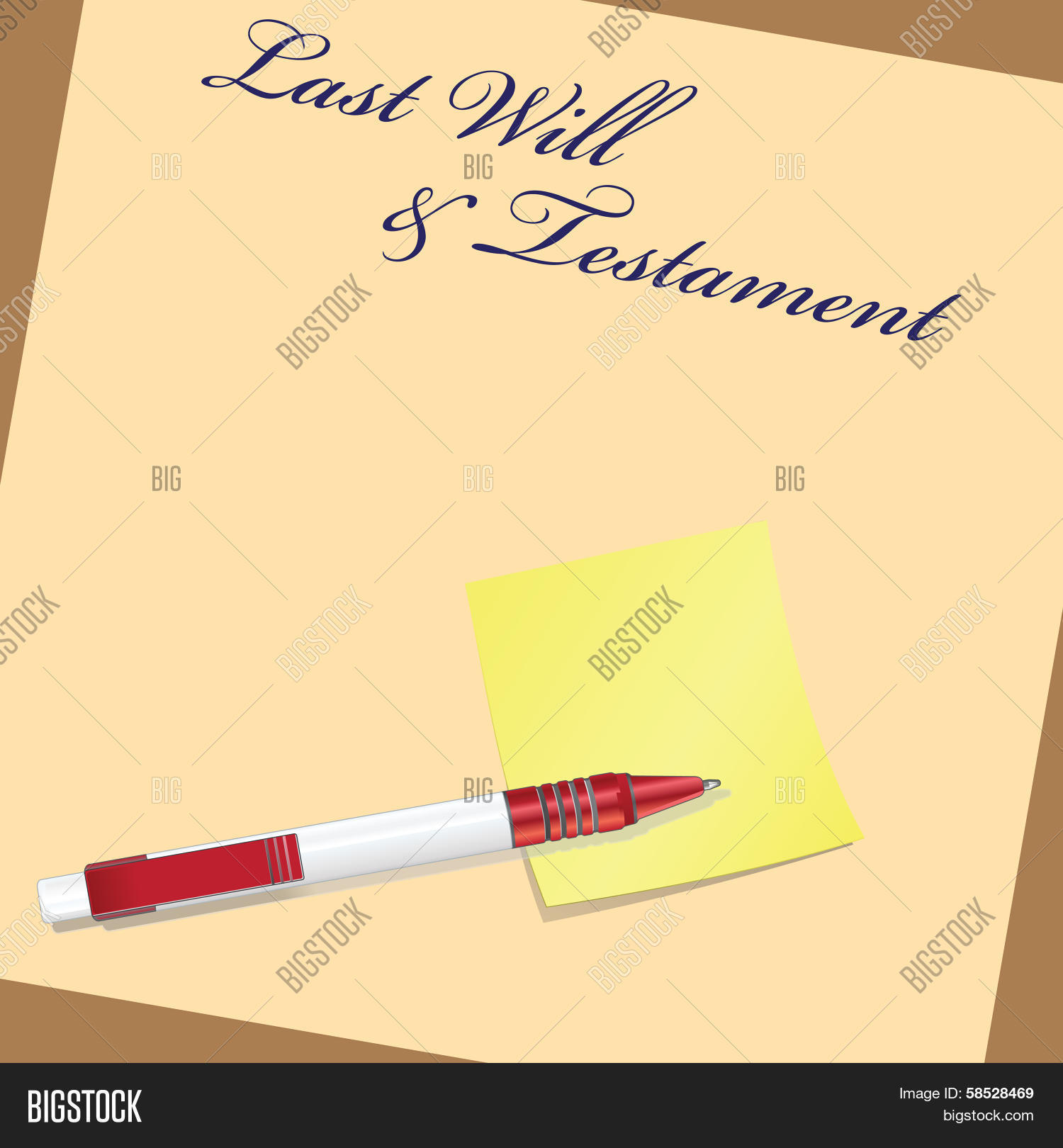 Last Will Testament Vector & Photo (Free Trial) | Bigstock