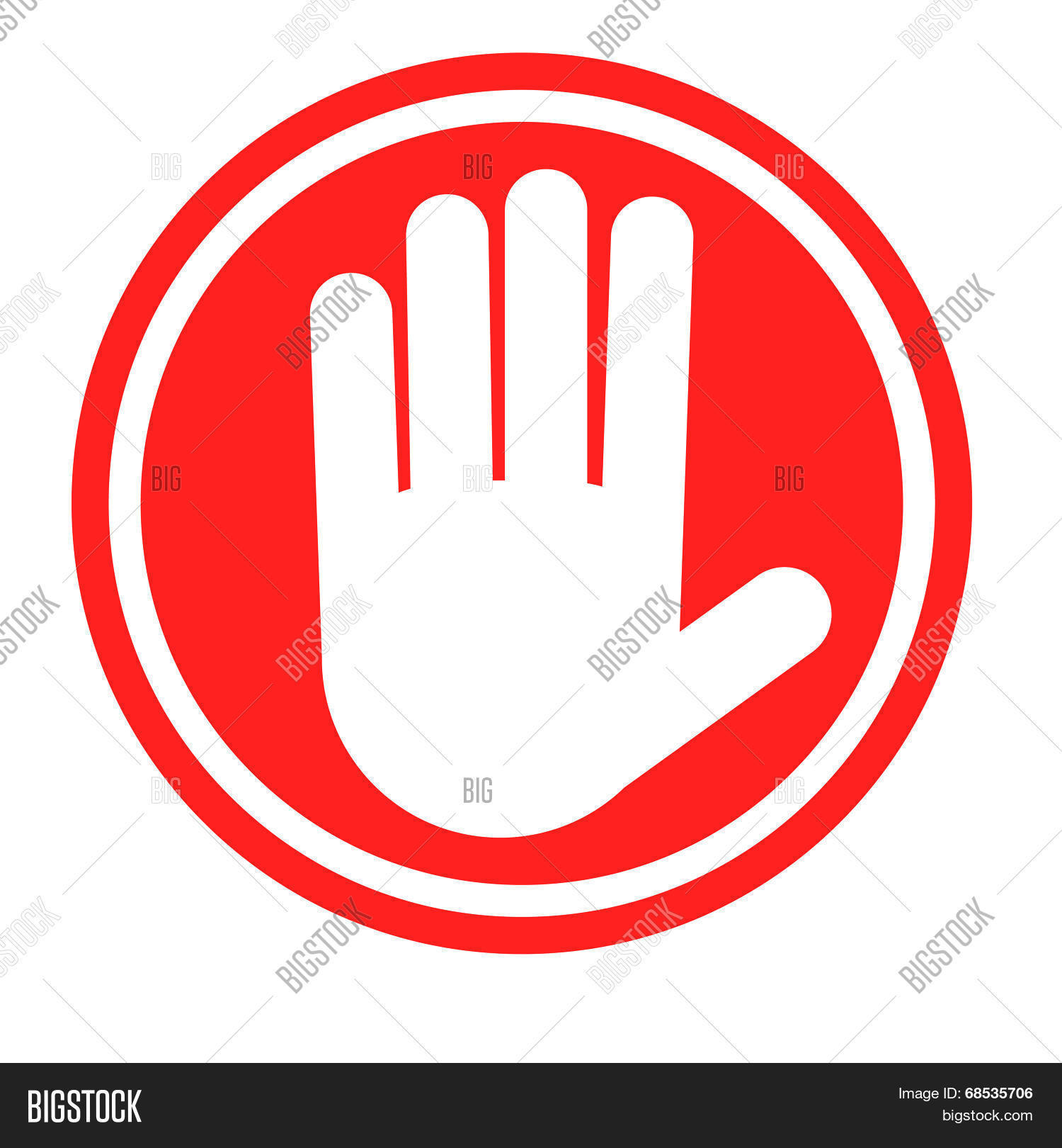Stop Sign Human Hand Vector & Photo (Free Trial) | Bigstock
