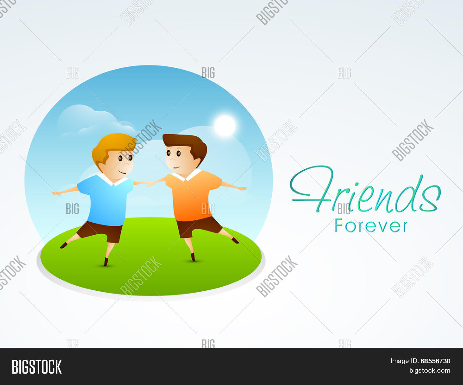 Cute Little Friends Vector & Photo (Free Trial) | Bigstock
