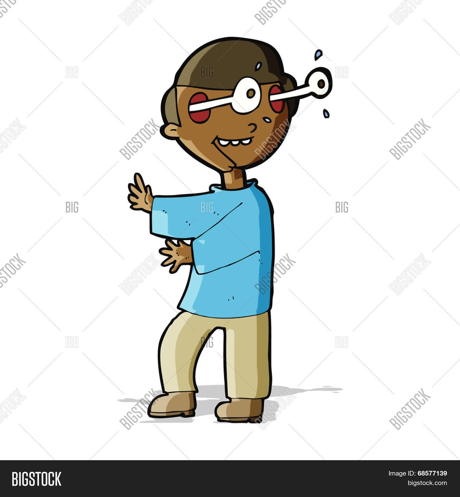 Cartoon Boy Popping Image & Photo (Free Trial) | Bigstock