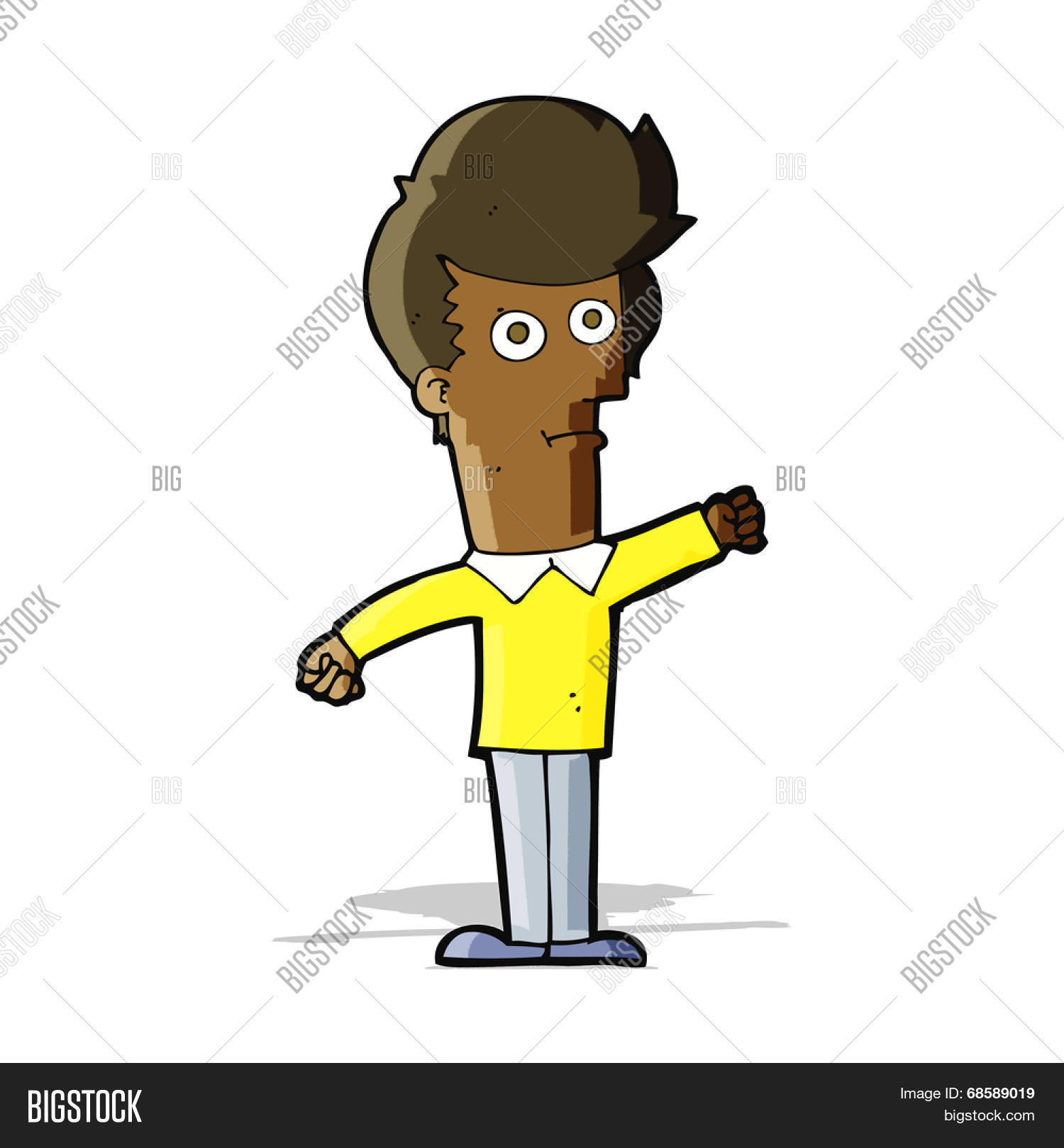 Cartoon Man Punching Image & Photo (Free Trial) | Bigstock