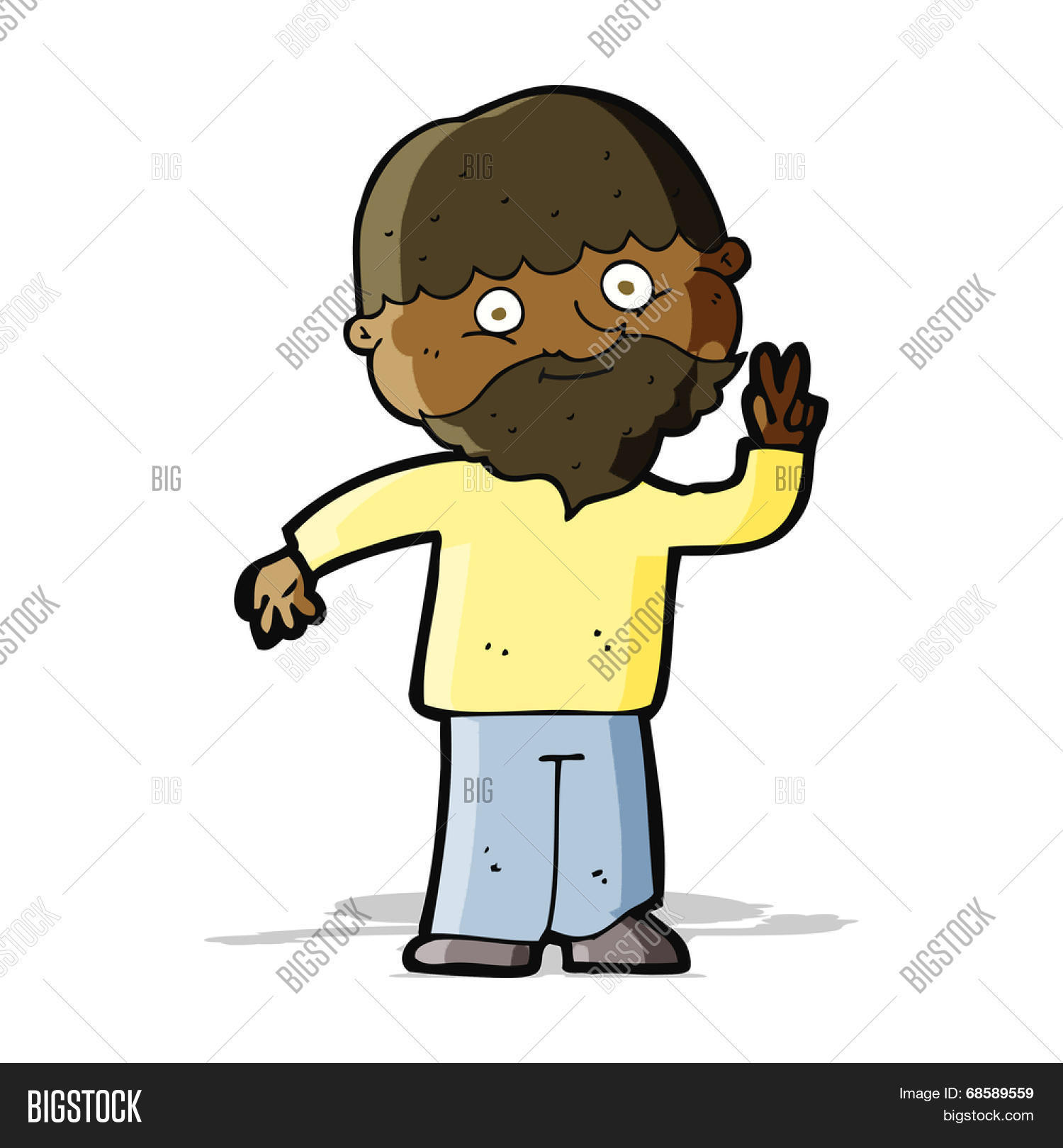 Cartoon Man Giving Image & Photo (Free Trial) | Bigstock