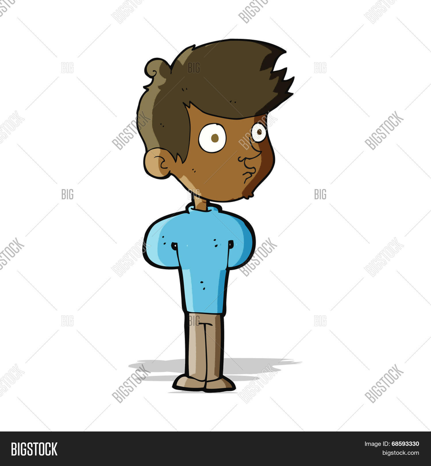 Cartoon Boy Staring Image & Photo (Free Trial) | Bigstock