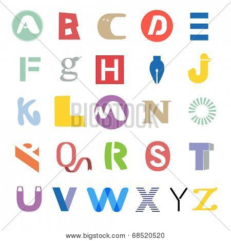 Funky Mixed Alphabet Vector & Photo (Free Trial) | Bigstock