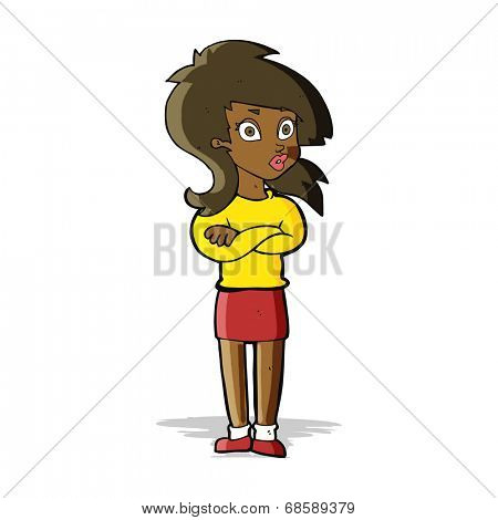 Cartoon Woman Folded Image & Photo (Free Trial) | Bigstock