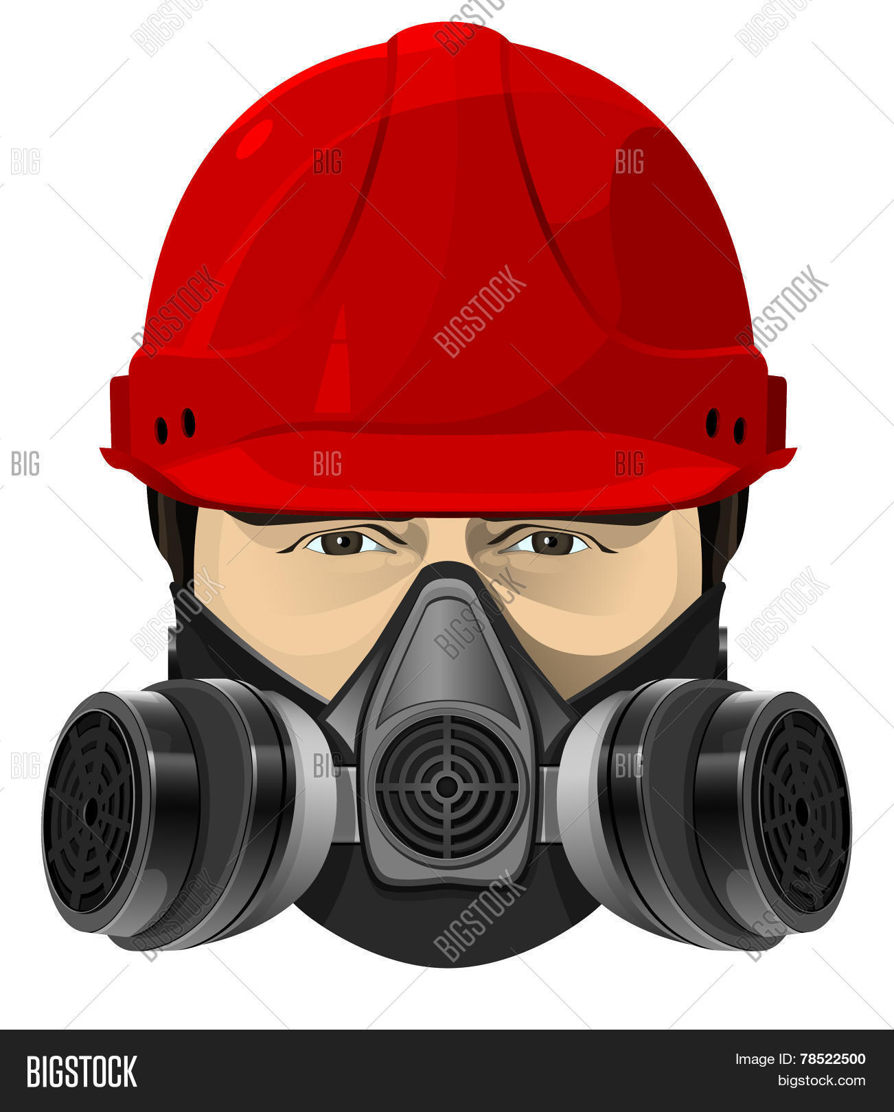 Man Red Helmet Vector & Photo (Free Trial) | Bigstock