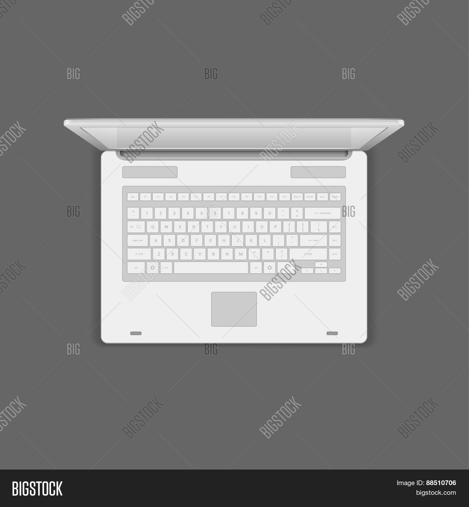 Laptop Computer Top Vector & Photo (Free Trial) | Bigstock