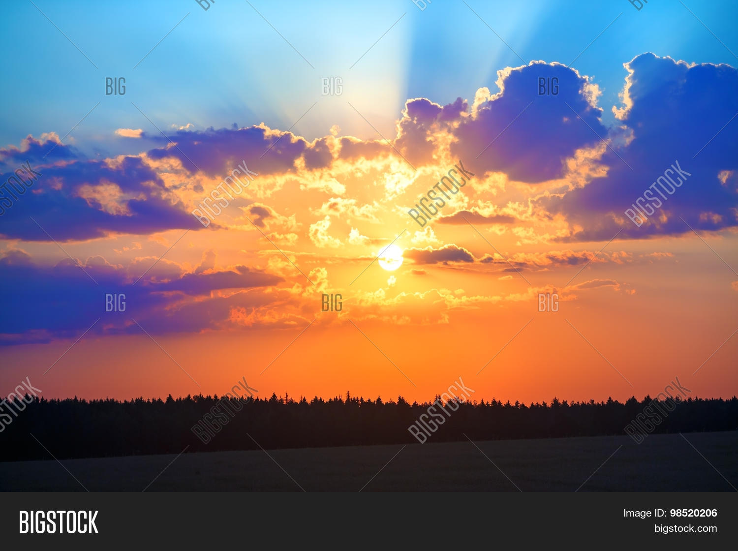 Colorful Sunset Image & Photo (Free Trial) | Bigstock